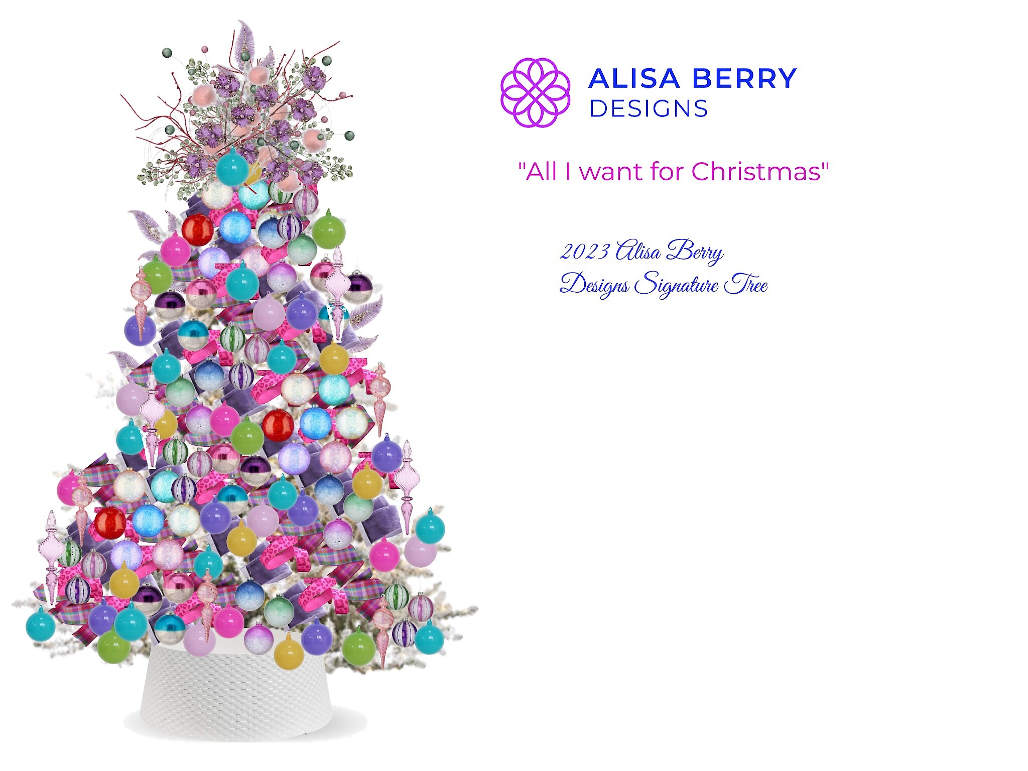 2023 Christmas Tree Designs | alisaberrydesigns.com
